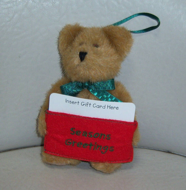 Seasons Greetings-Boyds Bears Gift Card Holder/Ornament #94985CC Count ...